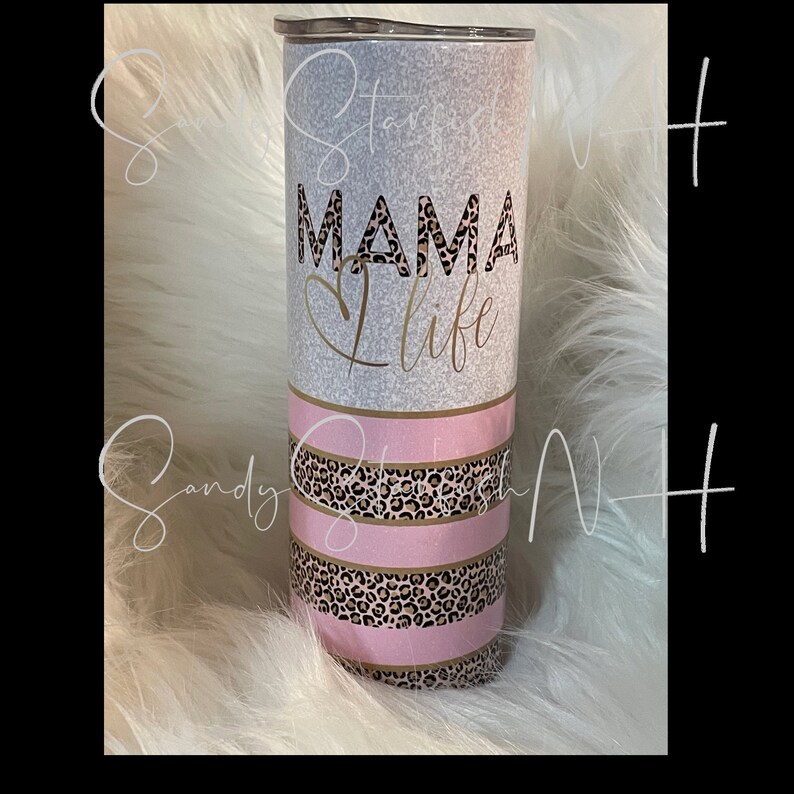 Mama Life Leopard Pink Gold Sublimation Tumbler 20oz - Etsy
