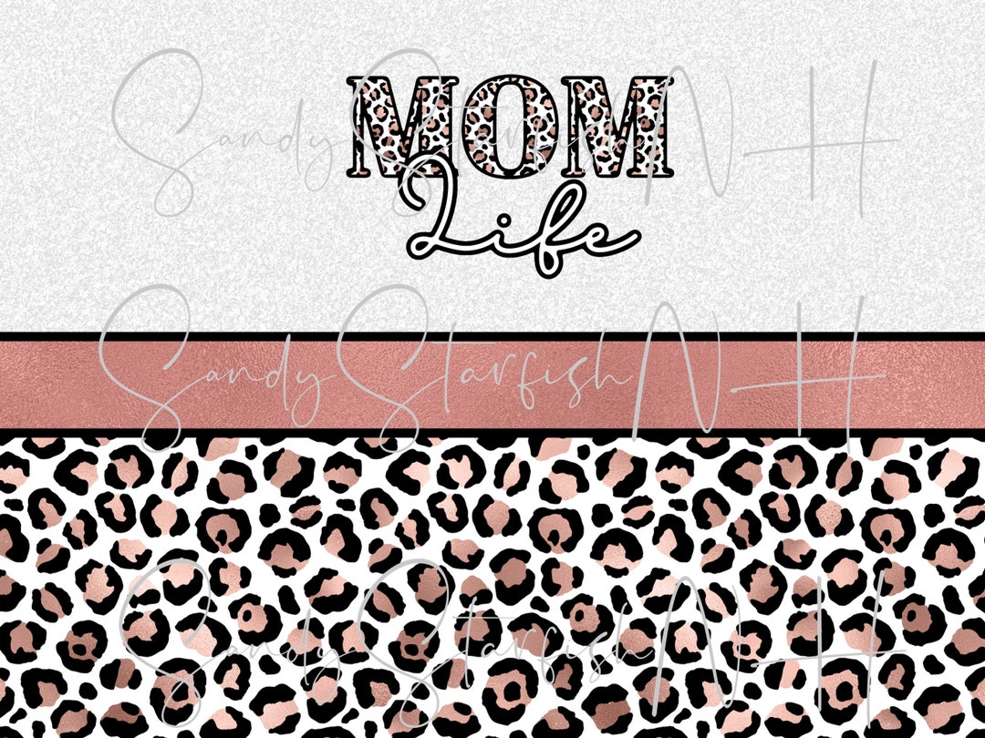 DIGITAL DOWNLOAD Png Mom Life Leopard Rose Gold Sublimation - Etsy