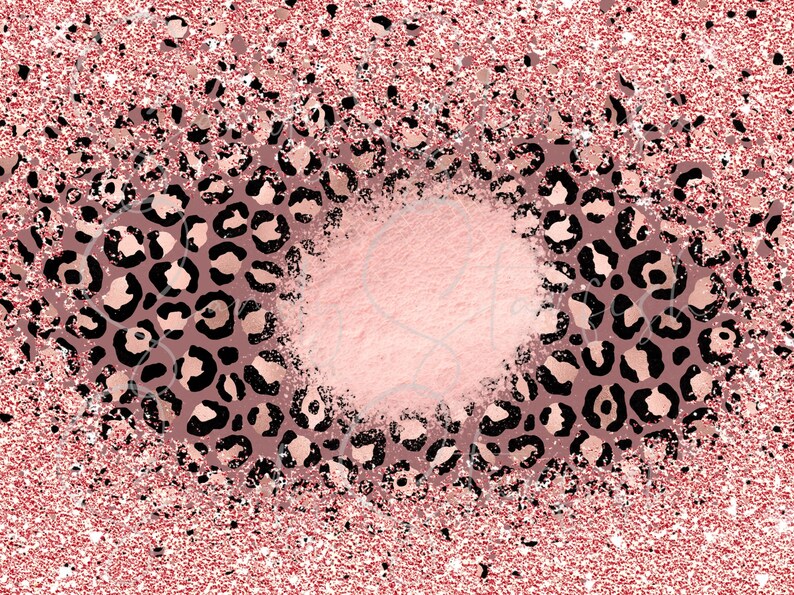 DIGITAL DOWNLOAD Png Sublimation Blank Rose Gold Leopard Print - Etsy
