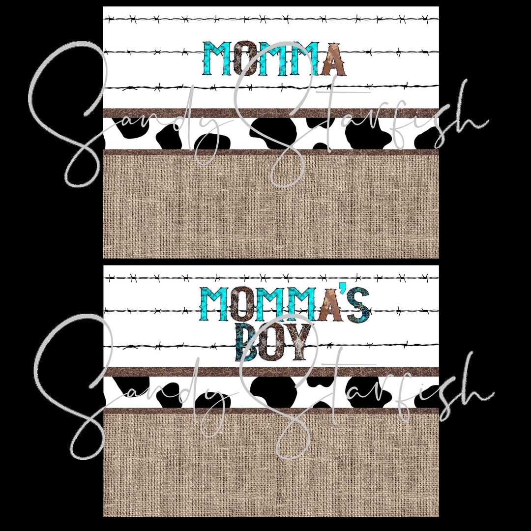 DIGITAL DOWNLOAD PNG Only Sublimation Tumbler Sets Momma Boy and Me ...