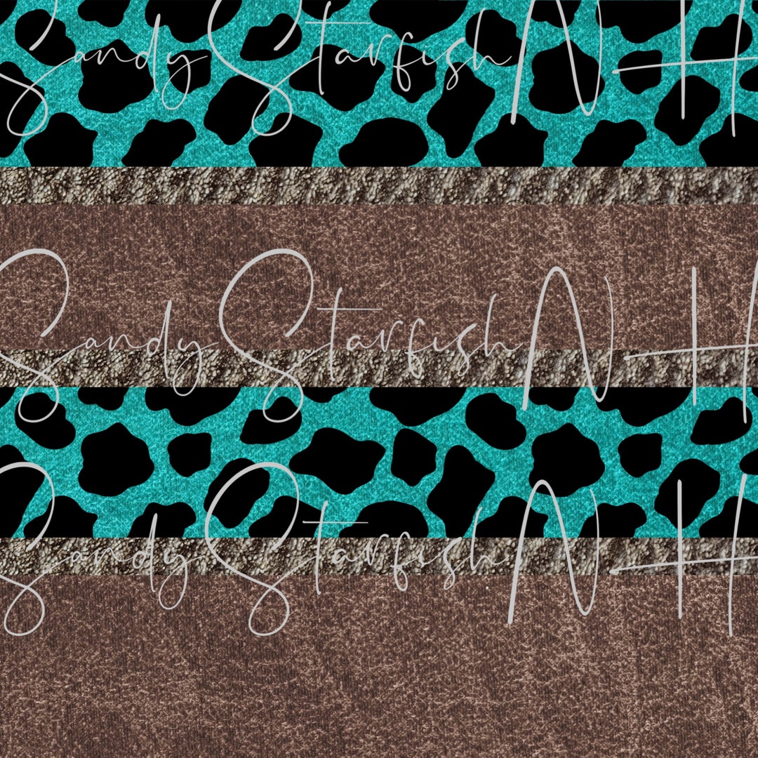 DIGITAL DOWNLOAD Png Teal Cow Spots Sublimation File Western - Etsy