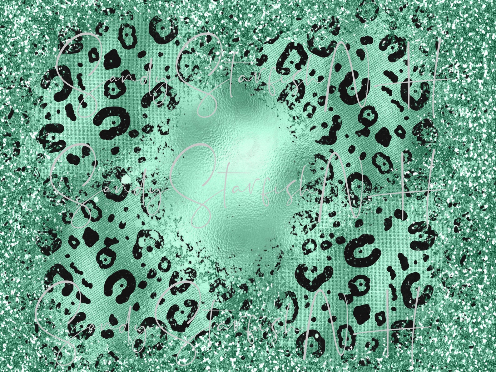 DIGITAL DOWNLOAD Png Sublimation Blank Mint Green Leopard - Etsy