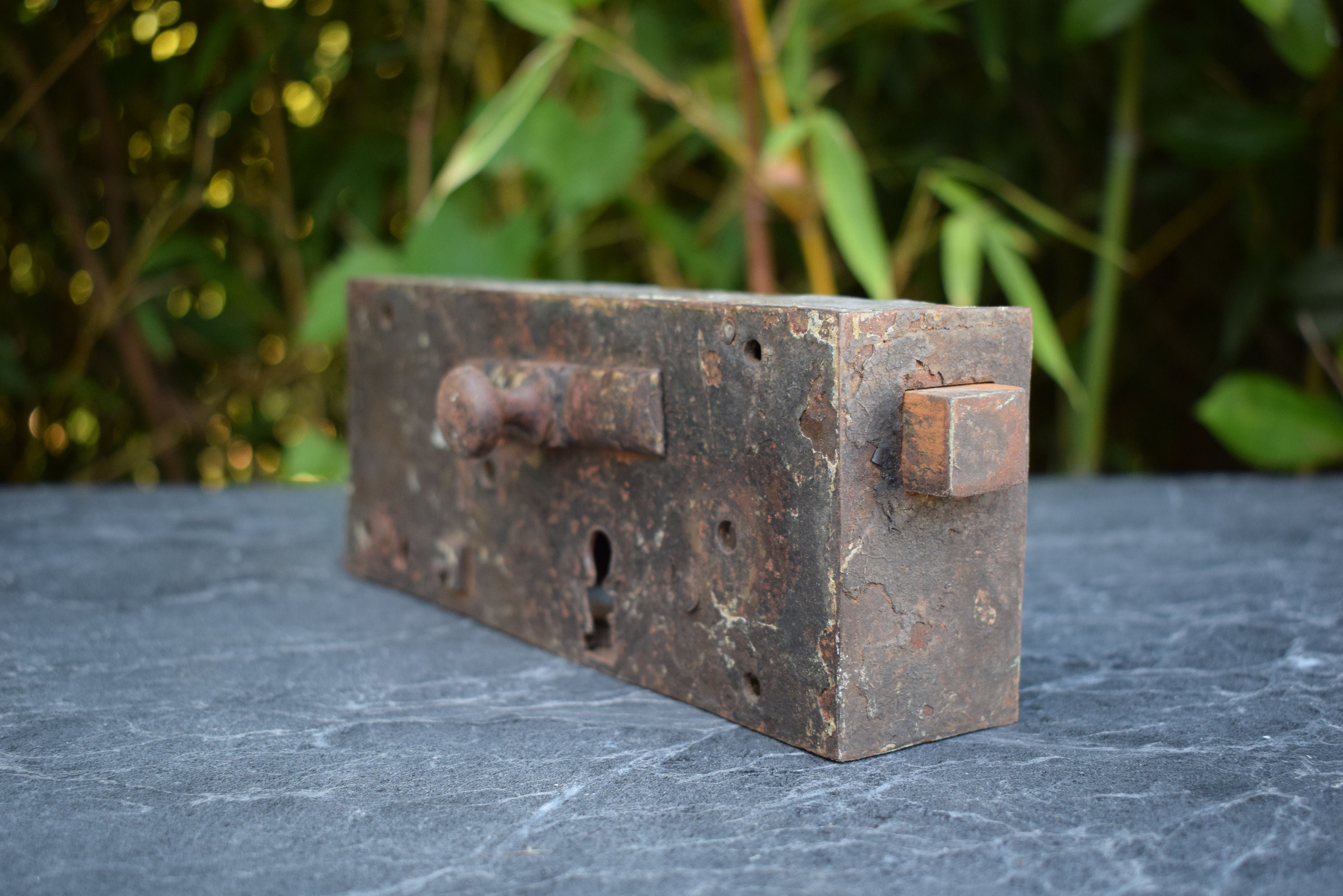 Large French Wrought Iron 18th Century Door Lock With Handle, Working ...