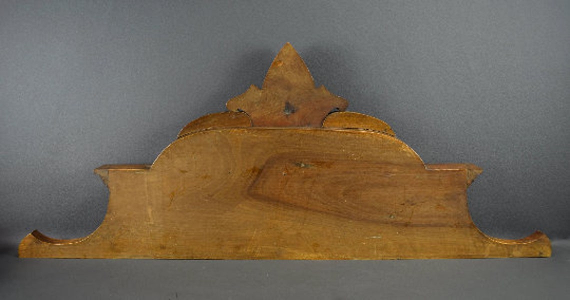 French Antique Carved Wood Pediment Architectural Cornice - Etsy