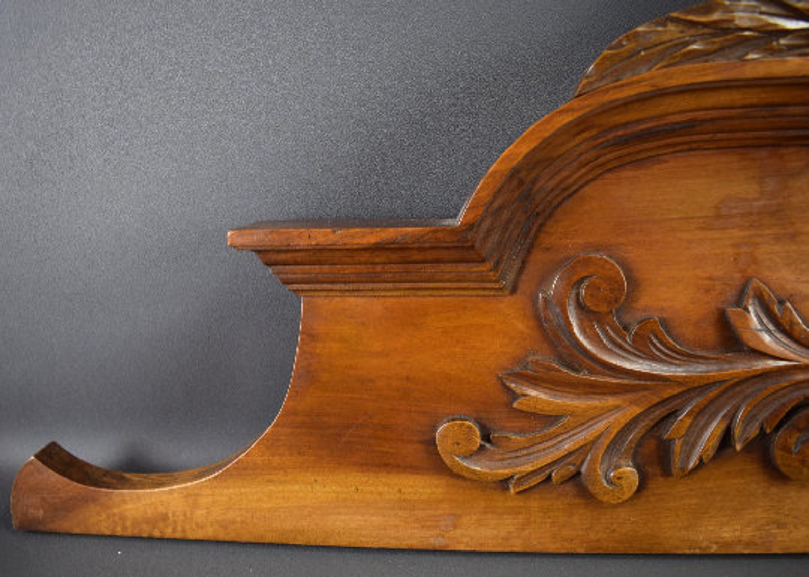 French Antique Carved Wood Pediment Architectural Cornice - Etsy