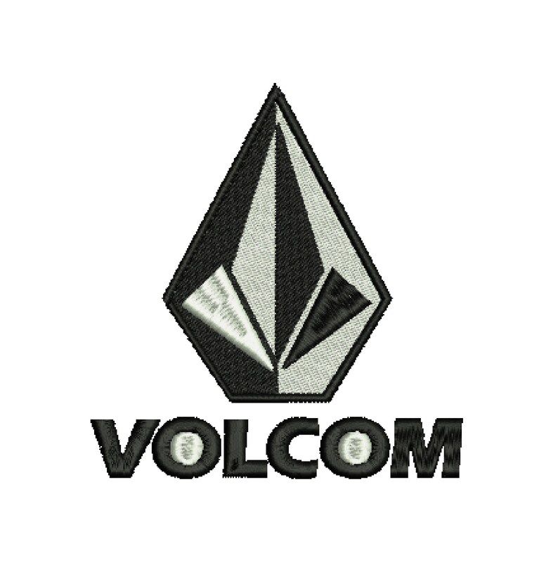 4 Size VOLCOM Logo Embroidery Machine Embroidery Design | Etsy