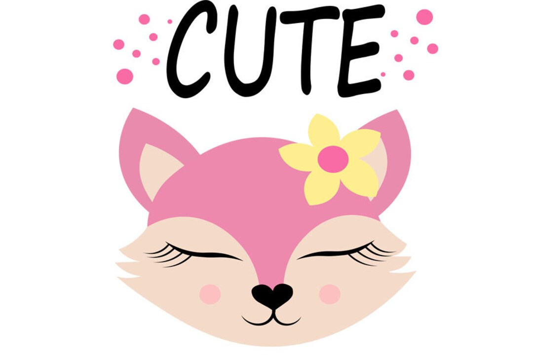 Fox Svg Girl Fox Svg Forest Animal Svg Animal Svg Baby Fox - Etsy
