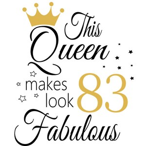 83rd Birthday Svg, 83rd Birthday Svg, 83rd Birthday Clipart, Happy ...