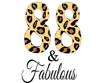 88 Birthday Svg | Etsy