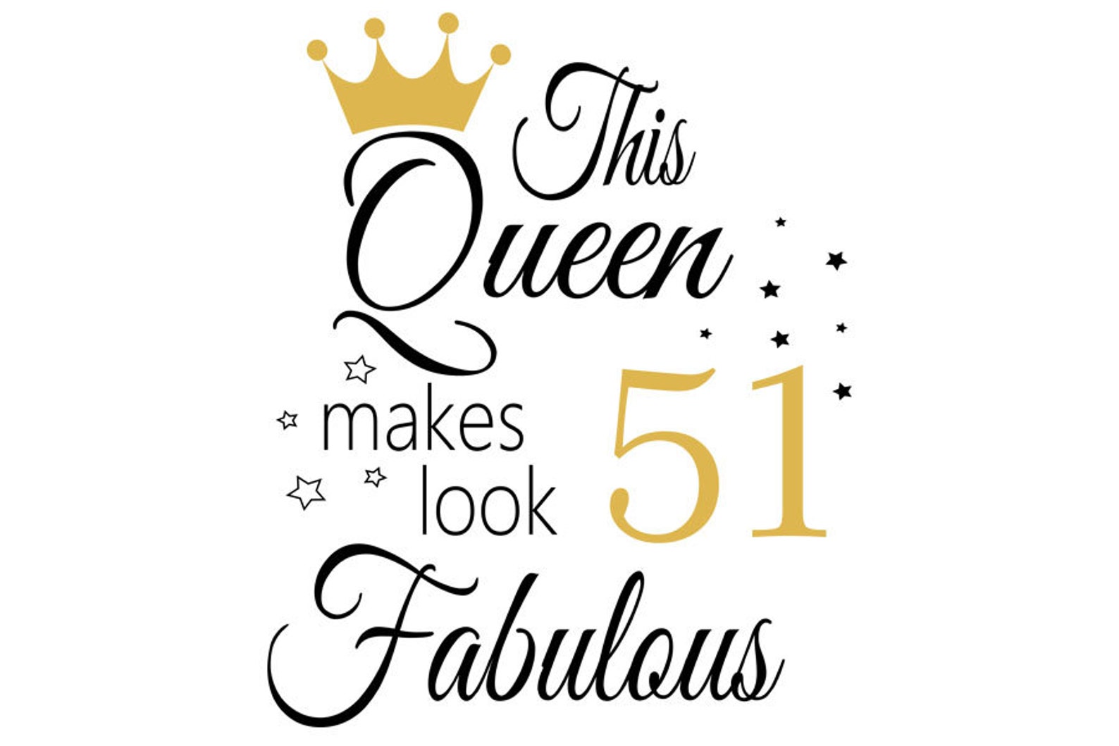 51st Birthday Svg 51st Birthday Svg 51st Birthday Clipart | Etsy India