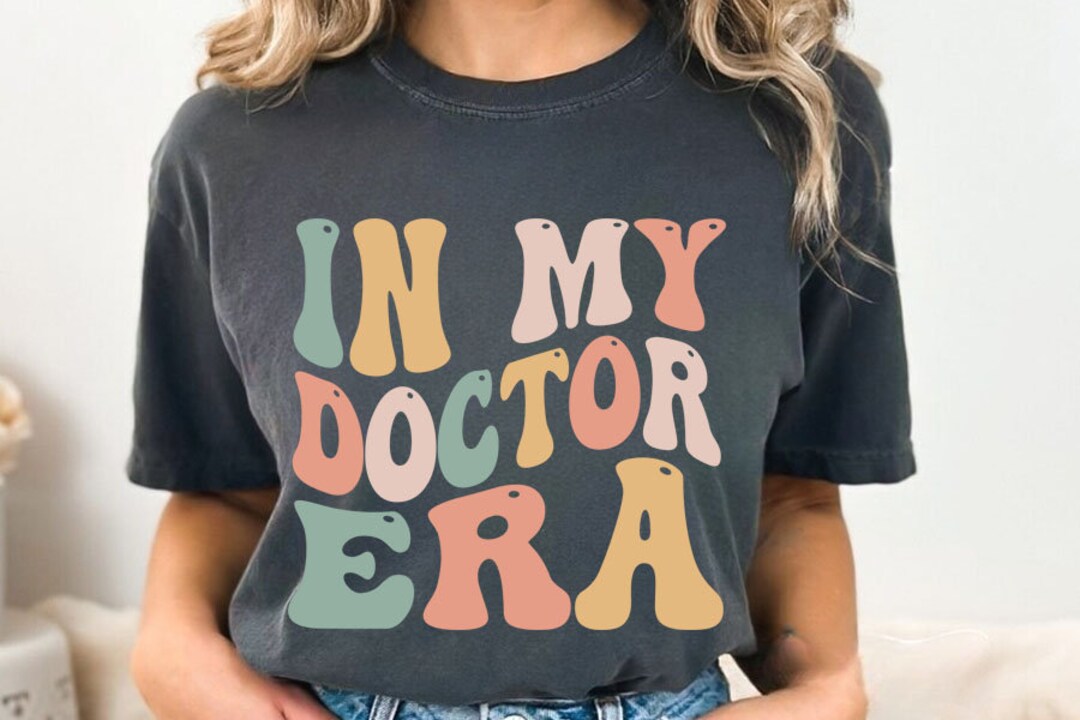 In My Doctor Era Svg, Colorful in My Doctor Era Svg, Groovy Retro ...