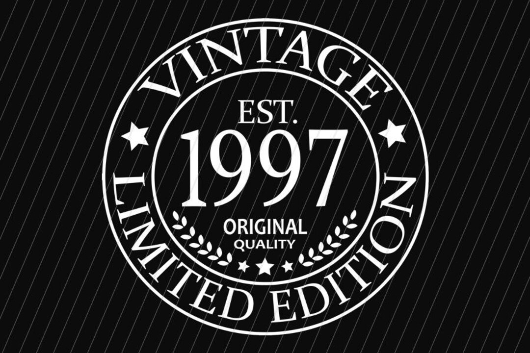 Vintage Limited Edition 1997 Svg Png, Boy 28th Birthday Svg Png, My ...