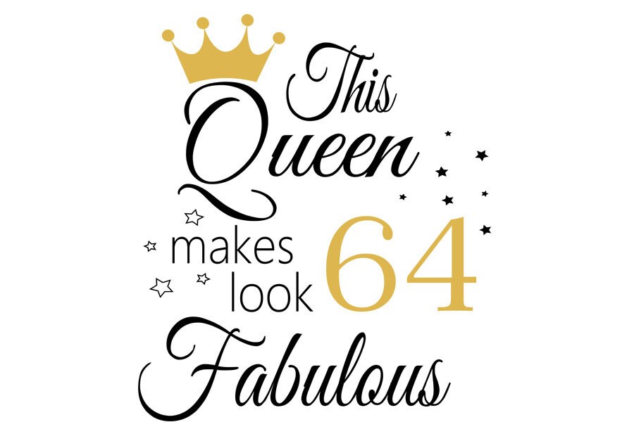 Birthday Svg 64th Birthday Svg 64th Birthday Clipart Happy - Etsy