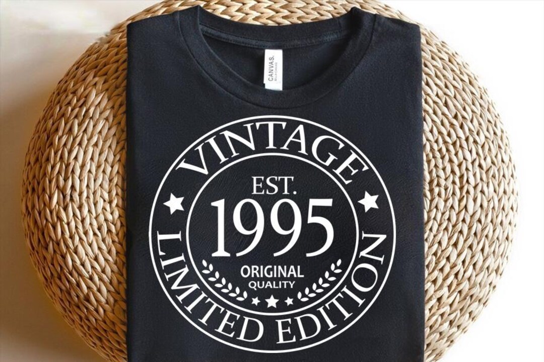 Vintage 1995 Limited Edition Svg Png, Retro 30th Svg Png, Retro 1995 ...