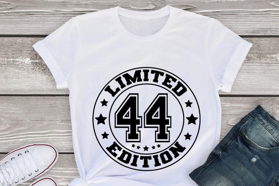 44th Birthday Svg Png, Vintage 44th Birthday Limited Edition Svg Png ...