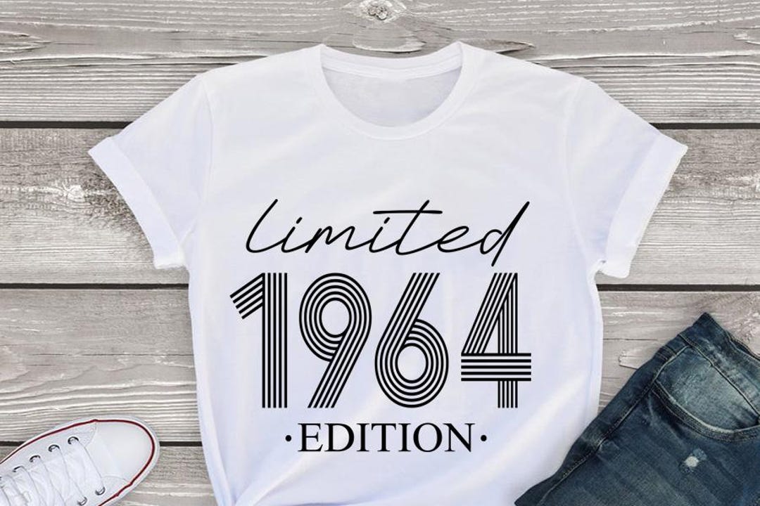 Vintage Limited Edition 1964 Svg Png, Man 61st Birthday Svg Png, Woman ...