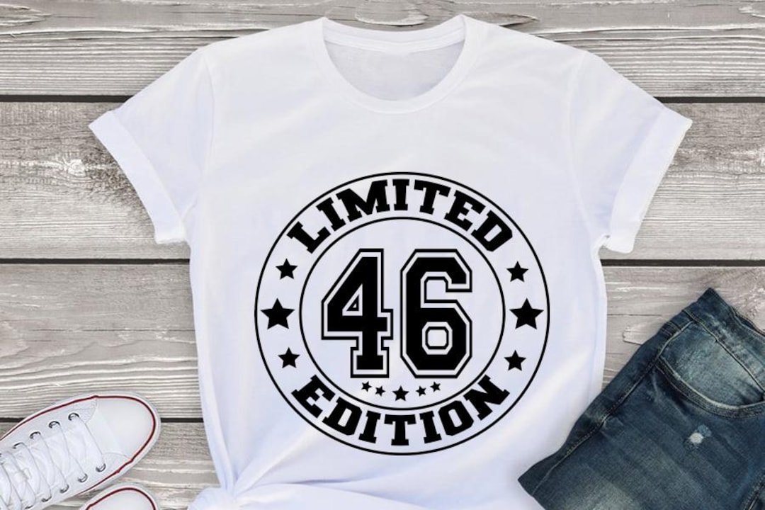 46th Birthday Svg Png, Vintage 46th Birthday Limited Edition Svg Png ...
