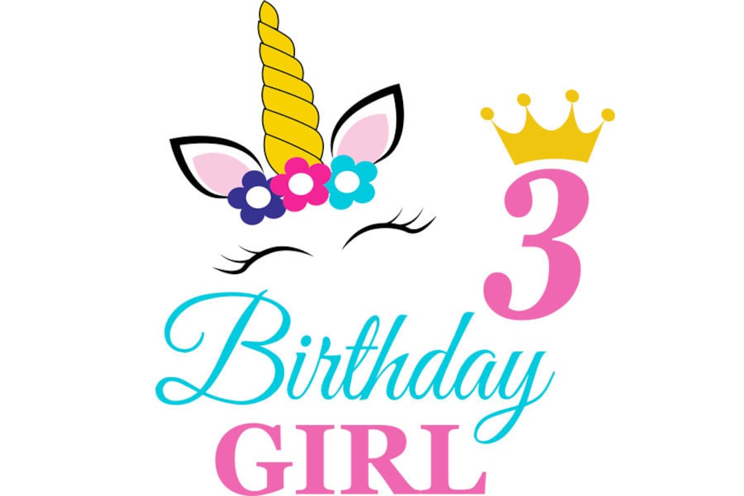 Birthday Girl Svg, Birthday Princess Svg, 3rd Birthday Svg, B-day Girl ...