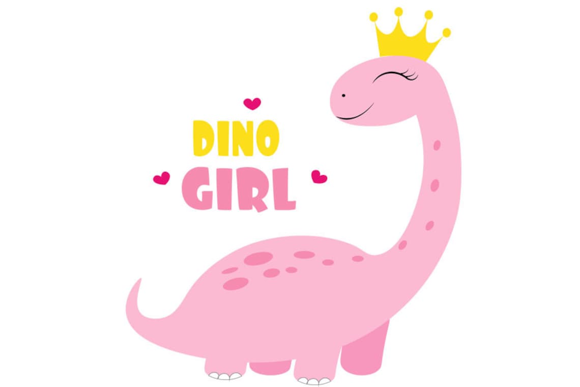 Cute Girl Dinosaur Svg Cute Dinosaur Svg Baby Girl Dinosaur - Etsy