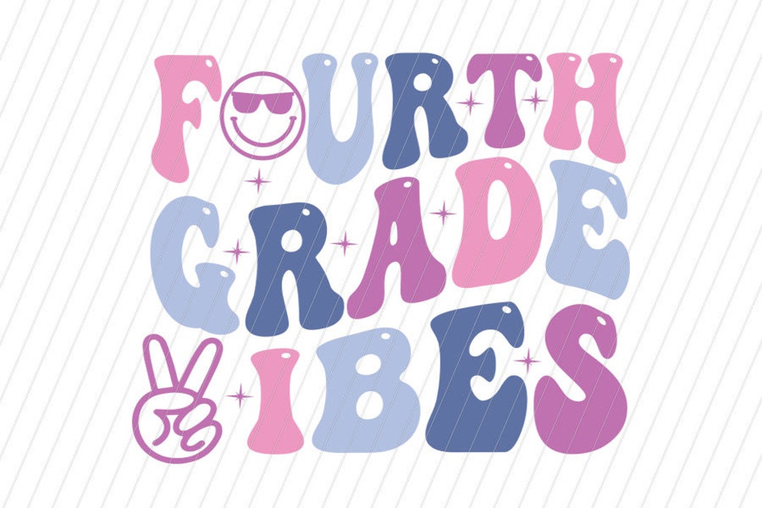 Fourth Grade Vibes Svg Png, in My 4th Grade Era Svg Png, in My Fourth ...
