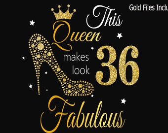 36th Birthday Svg | Etsy