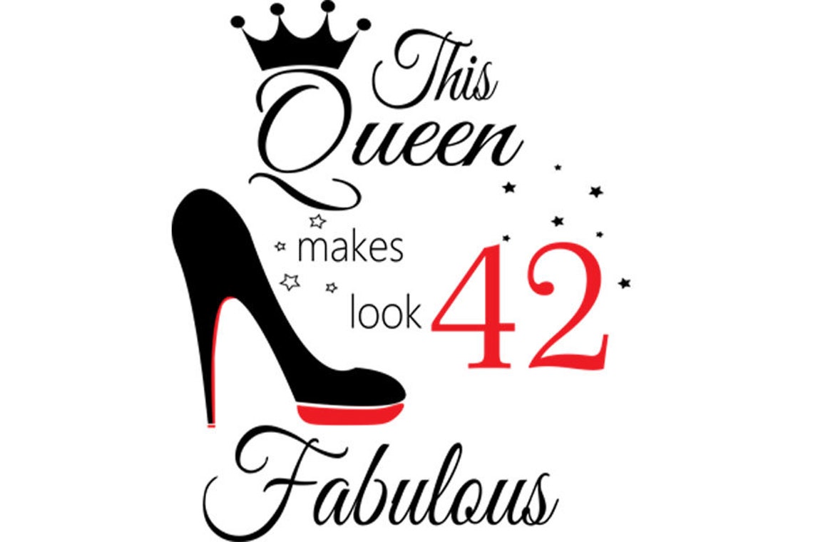 Birthday Svg 42nd Birthday Svg 42nd Birthday Clipart Happy - Etsy