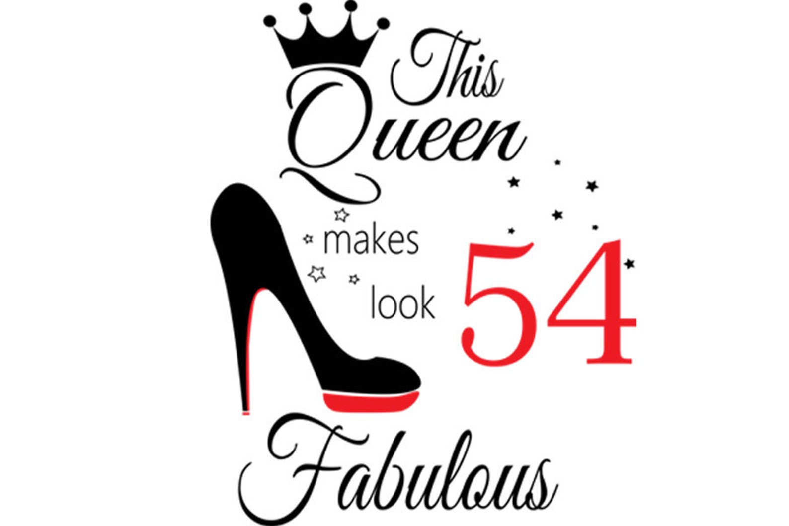 Birthday Svg 54th Birthday Svg 54th Birthday Clipart Happy | Etsy