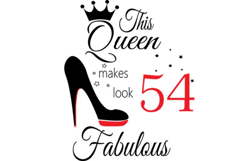 Birthday Svg 54th Birthday Svg 54th Birthday Clipart Happy - Etsy
