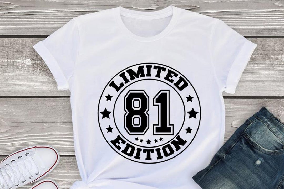 Man 81st Birthday Svg Png, Limited Edition 81st Birthday Svg Png, Retro ...
