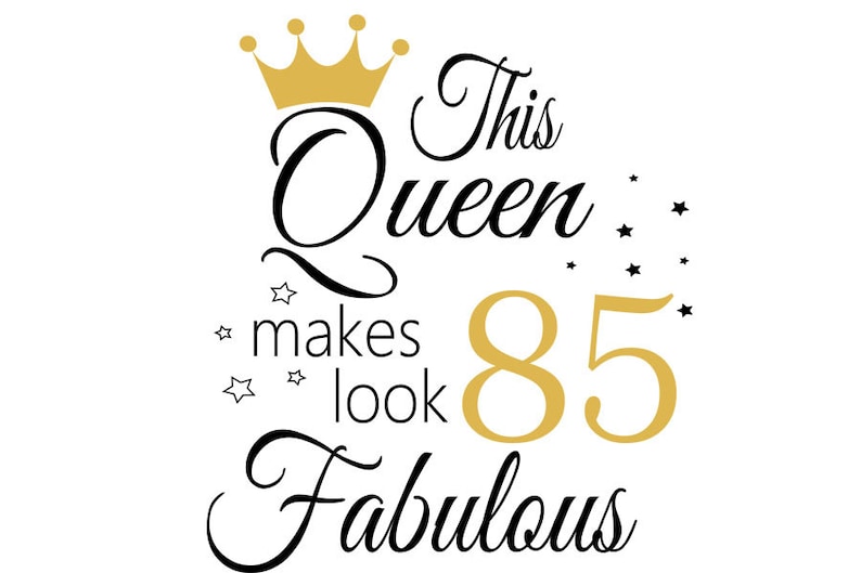 Birthday Svg 85th Birthday Svg 85th Birthday Clipart Happy - Etsy