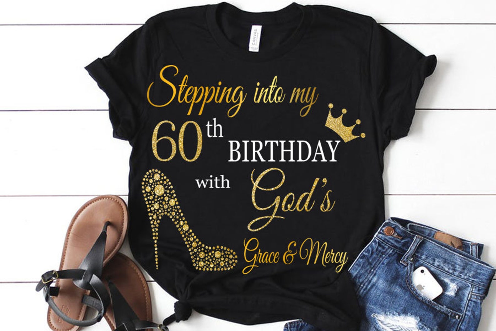 60th Birthday Svg Queen Birthday 60th Svg Gold Glitter 60th - Etsy UK