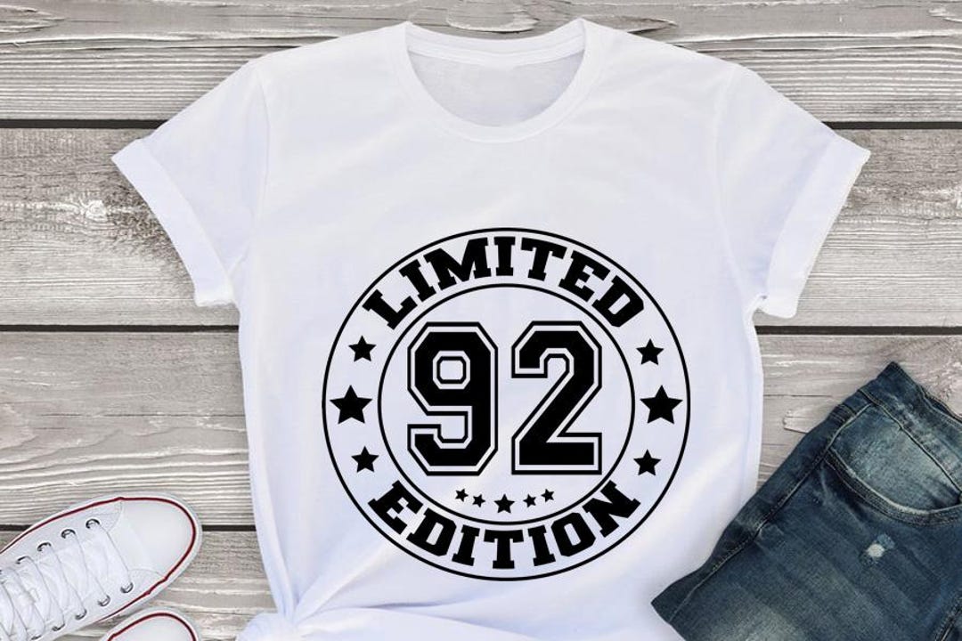 Man 92nd Birthday Svg Png, Limited Edition 92nd Birthday Svg Png, Retro ...