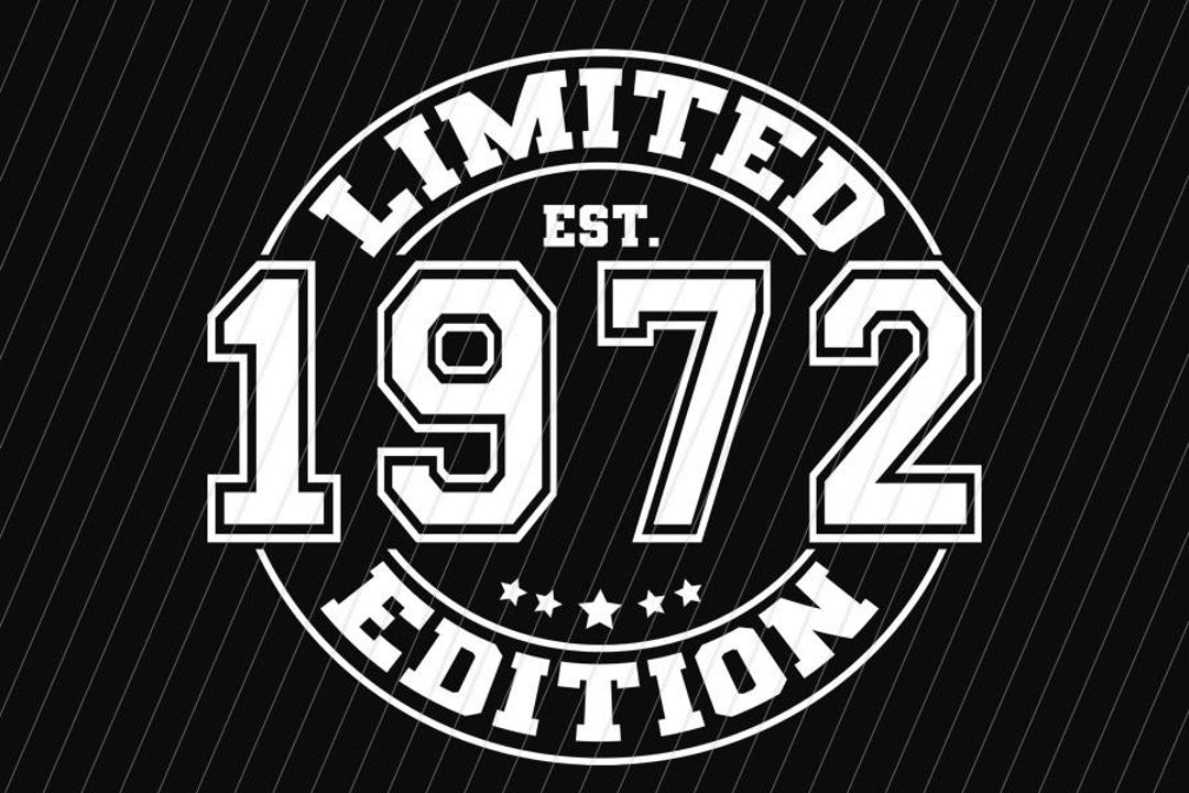 Vintage 1972 Limited Edition Svg Png, Retro 1972 Svg Png, Man Birthday ...