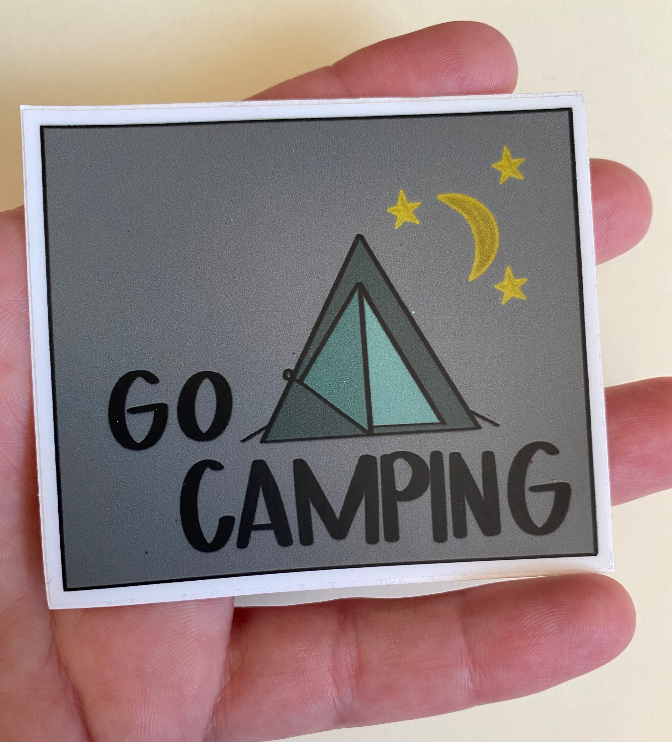 Go Camping Sticker - Etsy