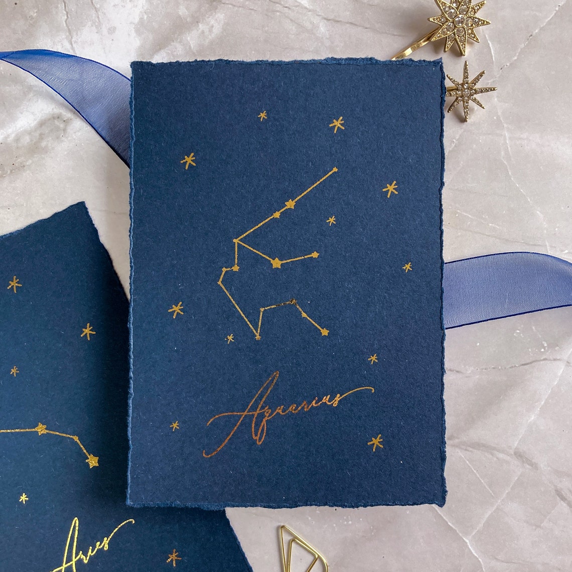 Constellation Table Numbers: Gold Celestial Wedding Decor, Navy Zodiac ...