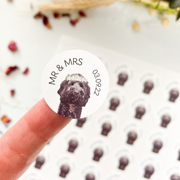 Dog Wedding Sticker - Etsy