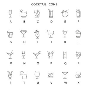 Personalised Blush Pink Cocktail Sign, Wedding Menu, Bridal Shower ...