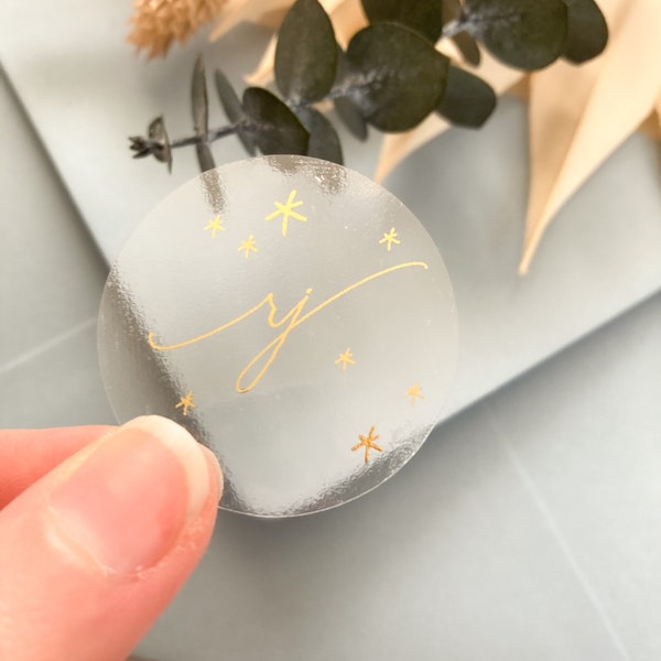 Gold Foil Monogram - Etsy