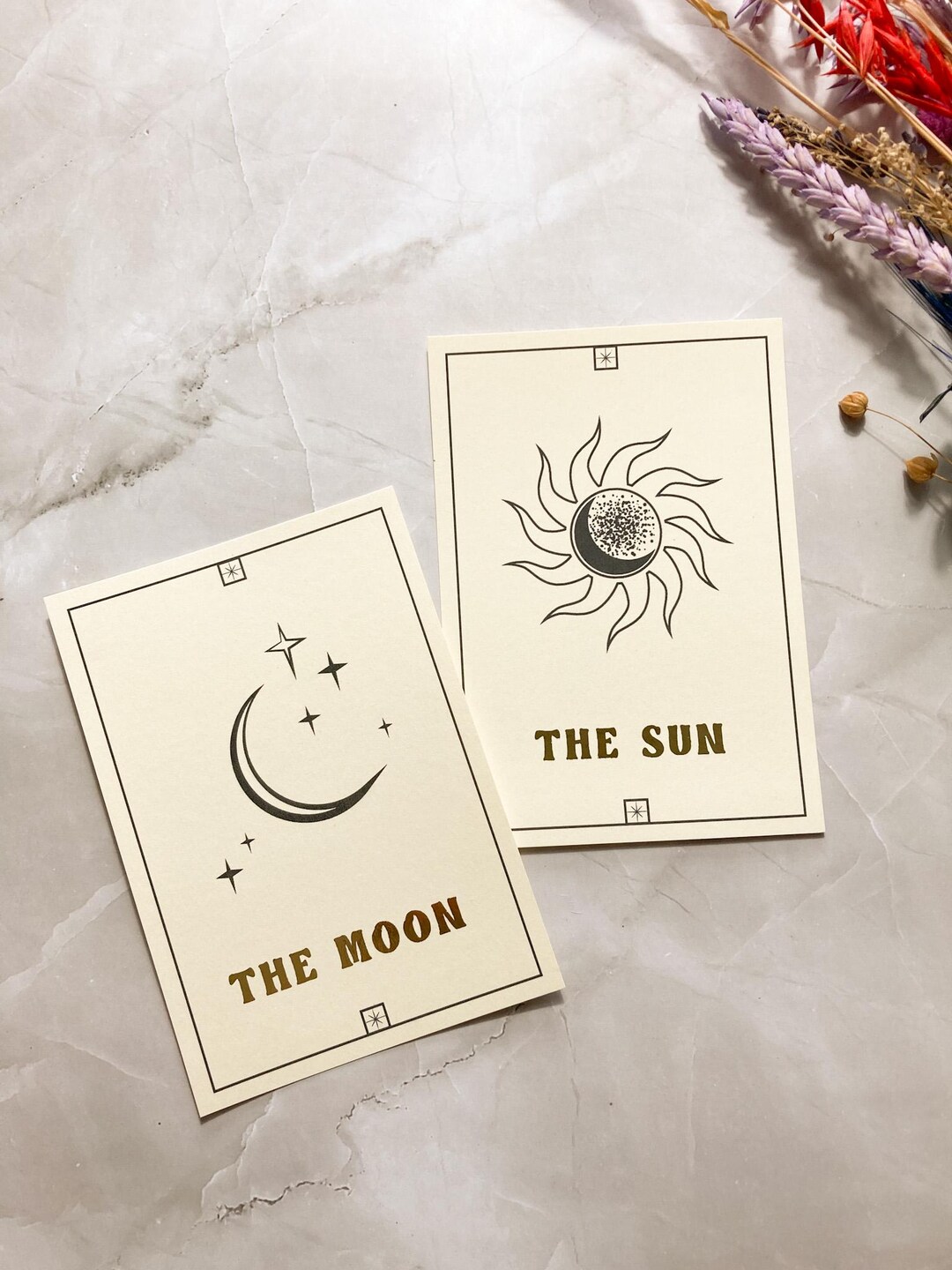 Pack of Gold Foil Tarot Table Names: Celestial Wedding Decorations - Etsy
