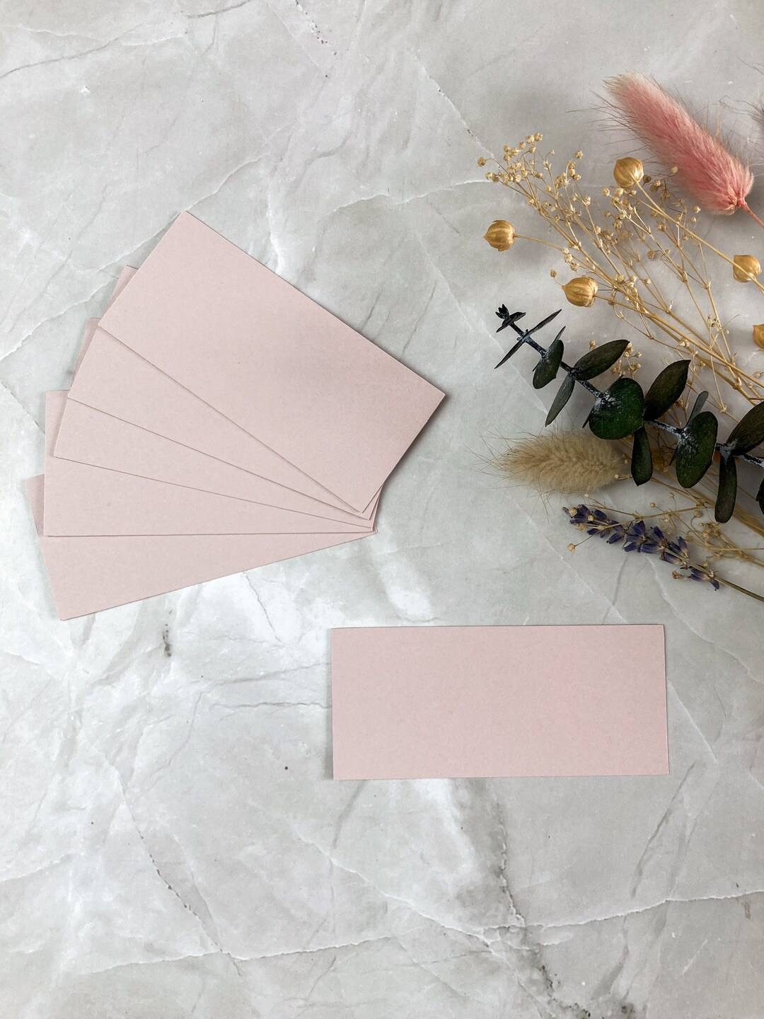 Blush Pink Place Cards: DIY Wedding Table Setting (pack of 10) - Etsy