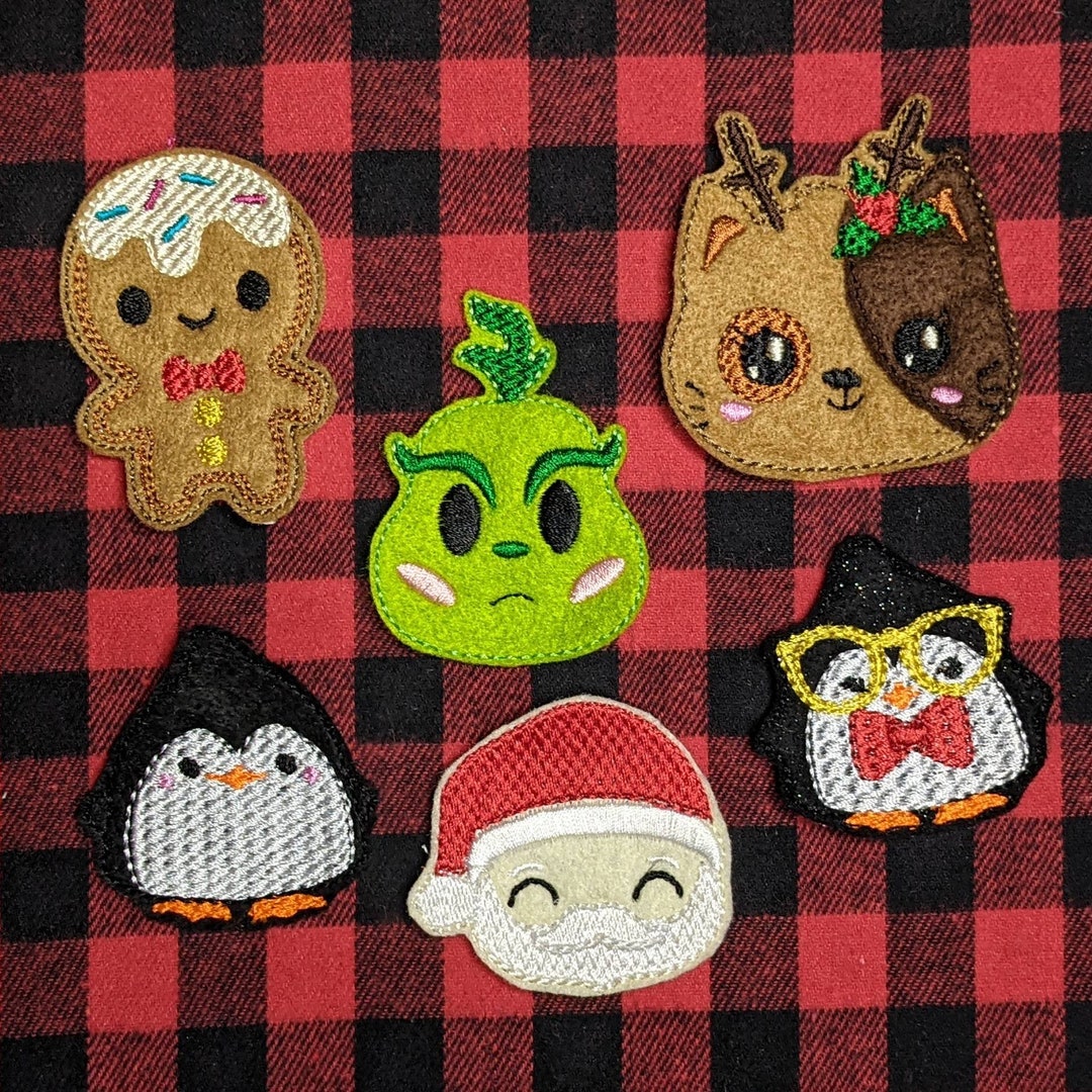 Christmas Character Iron on Patches Christmas Iron on Patch Christmas ...
