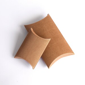100 Pillow Boxes, Small Kraft Gift Boxes, Eco Friendly Product ...