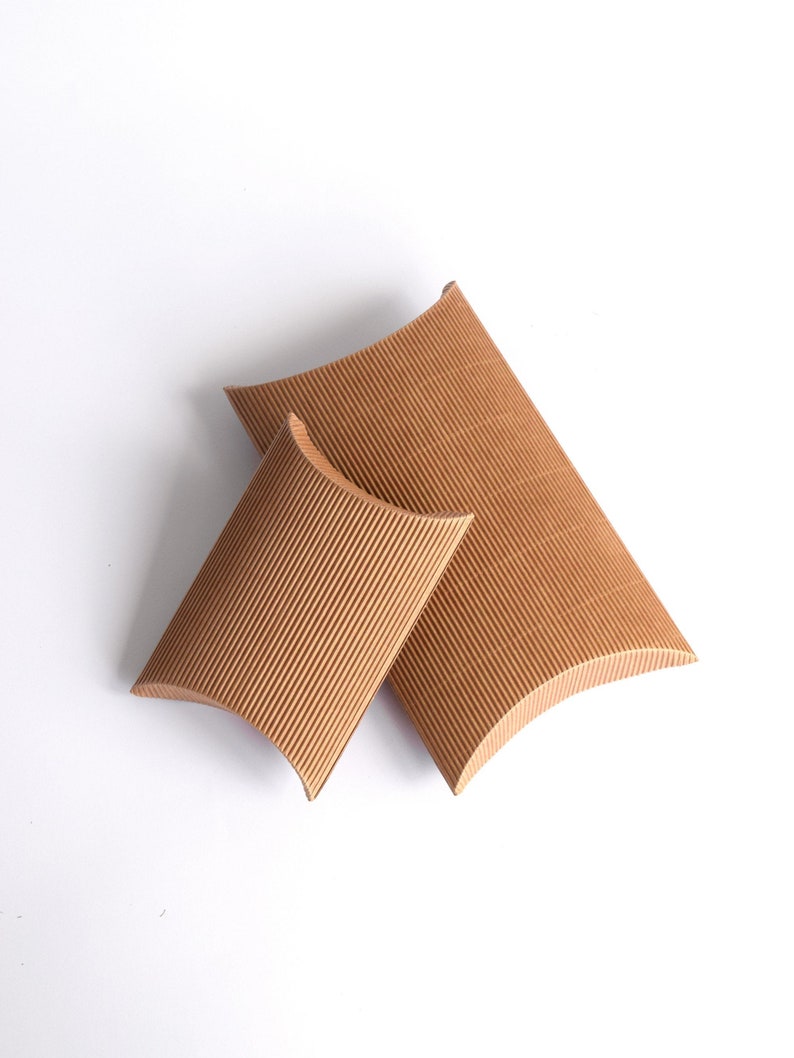 100 Pillow Boxes Small Kraft Gift Boxes Eco Friendly Product - Etsy
