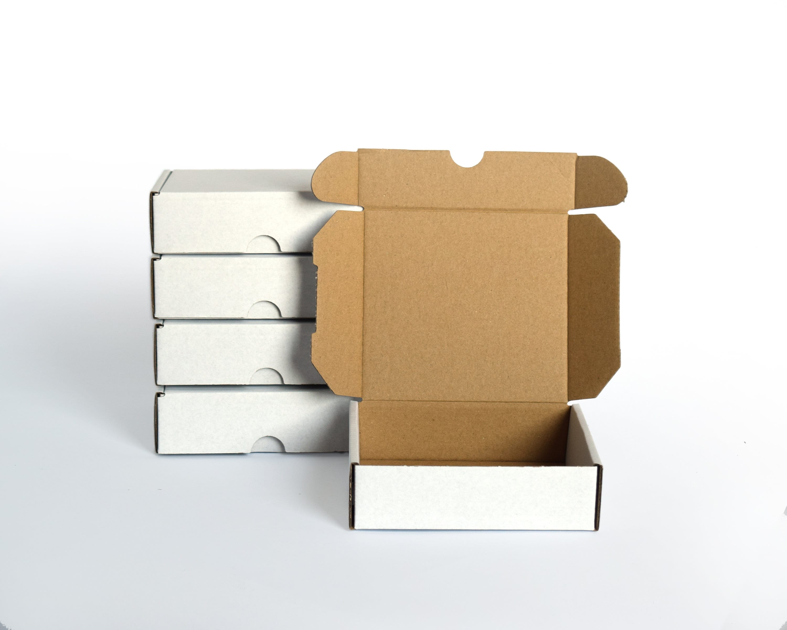 100 White shipping boxes supplies Corrugated cardboard | Etsy