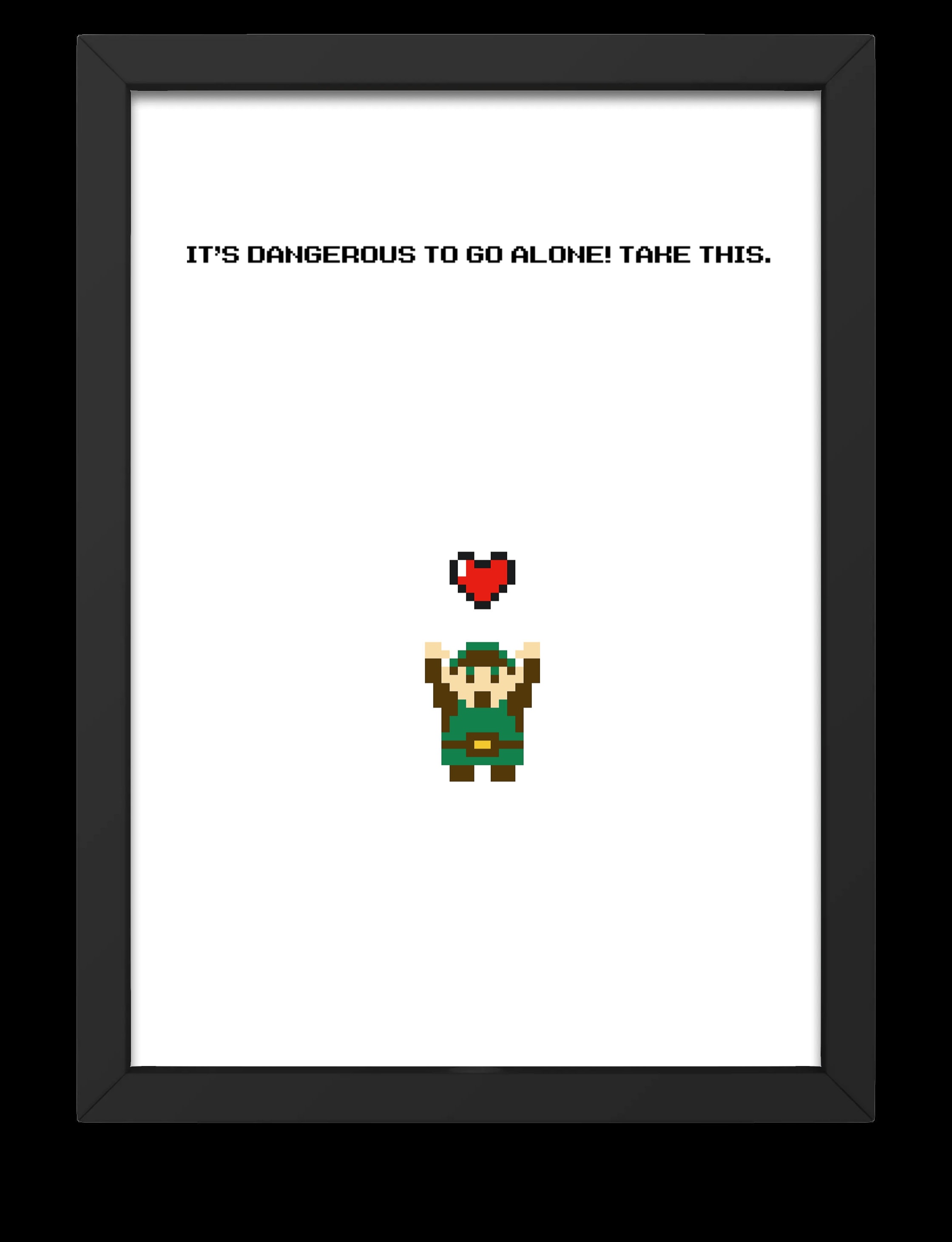 The Legend of Zelda It's Dangerous to Go Alone, Take This Retro Pixel ...