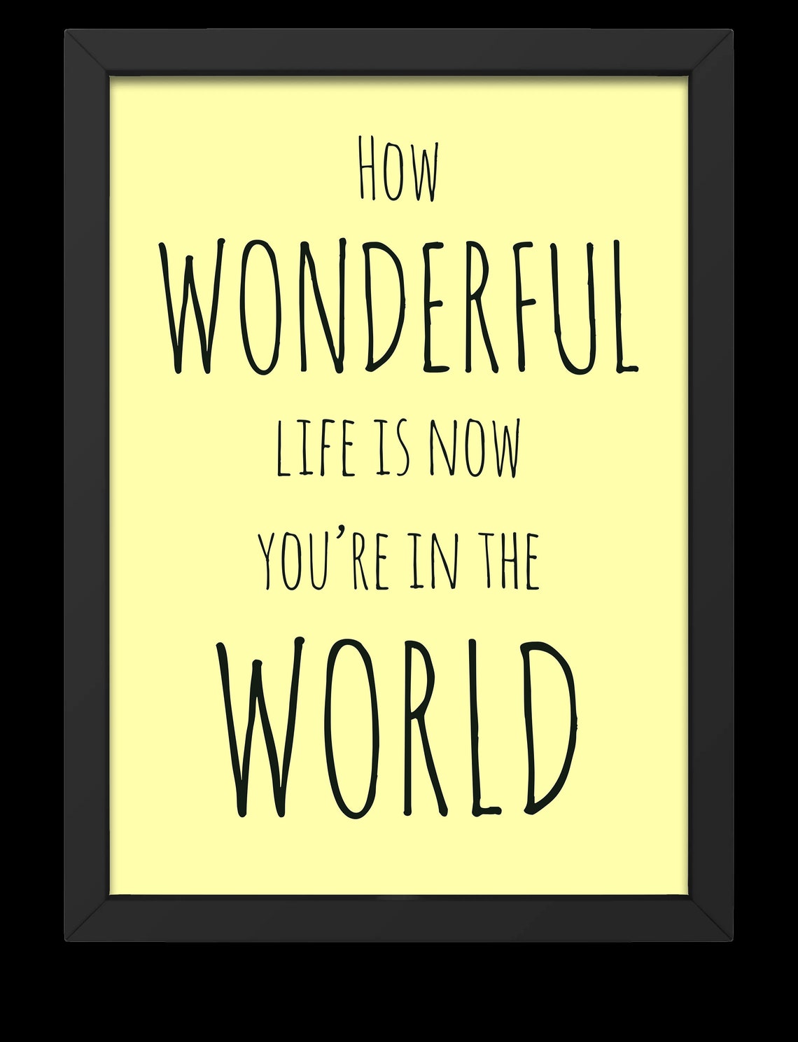 How Wonderful Life Is Now You're In The World Elton John | Etsy