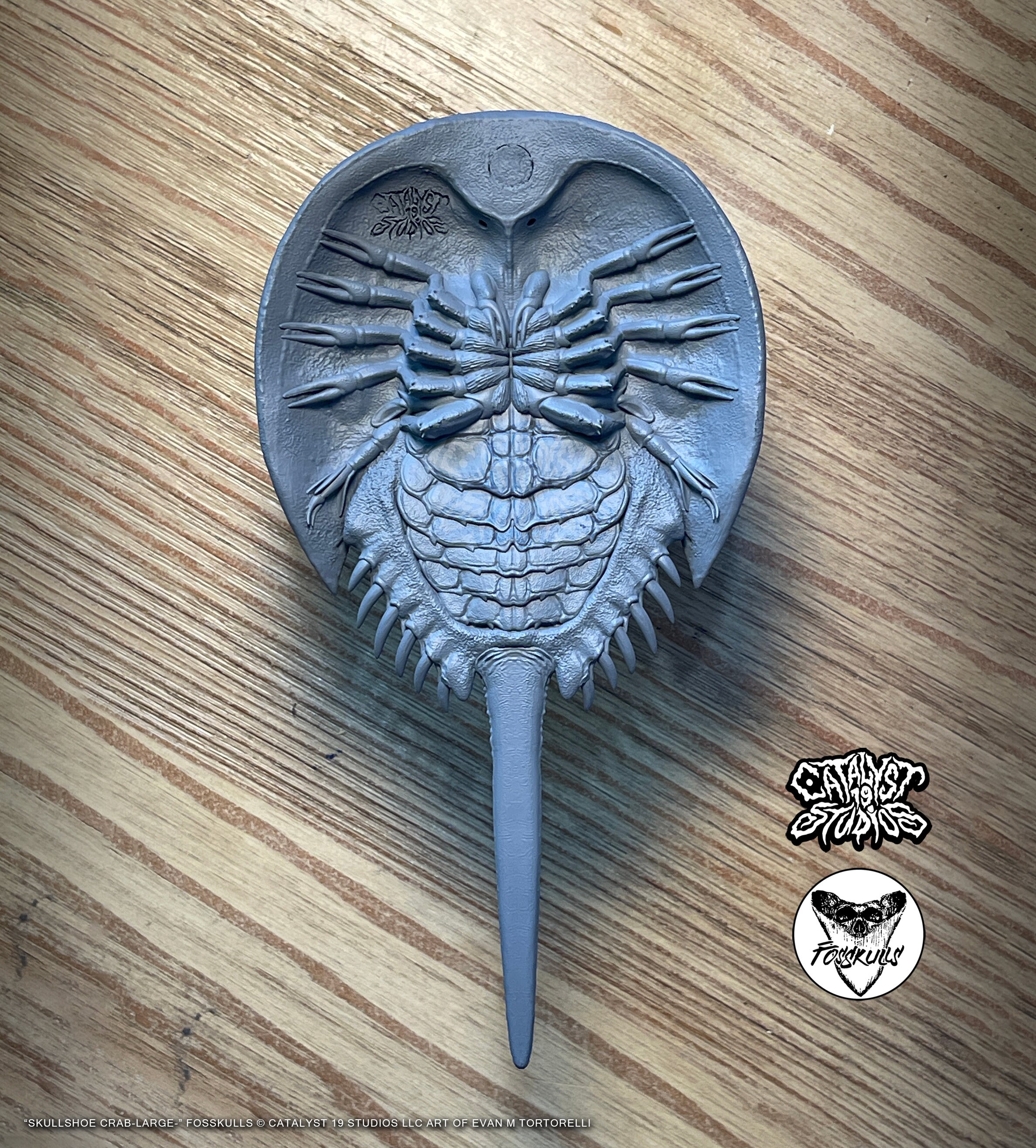 Skullshoe Crab 1:3 Scale Large Fosskull by Catalyst 19 Studios - Etsy