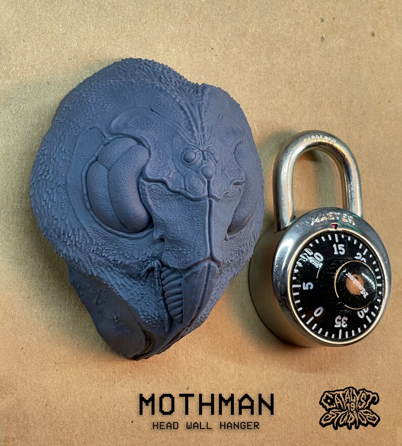 MOTHMAN head Mount Cryptid Wall Hanger - Etsy UK