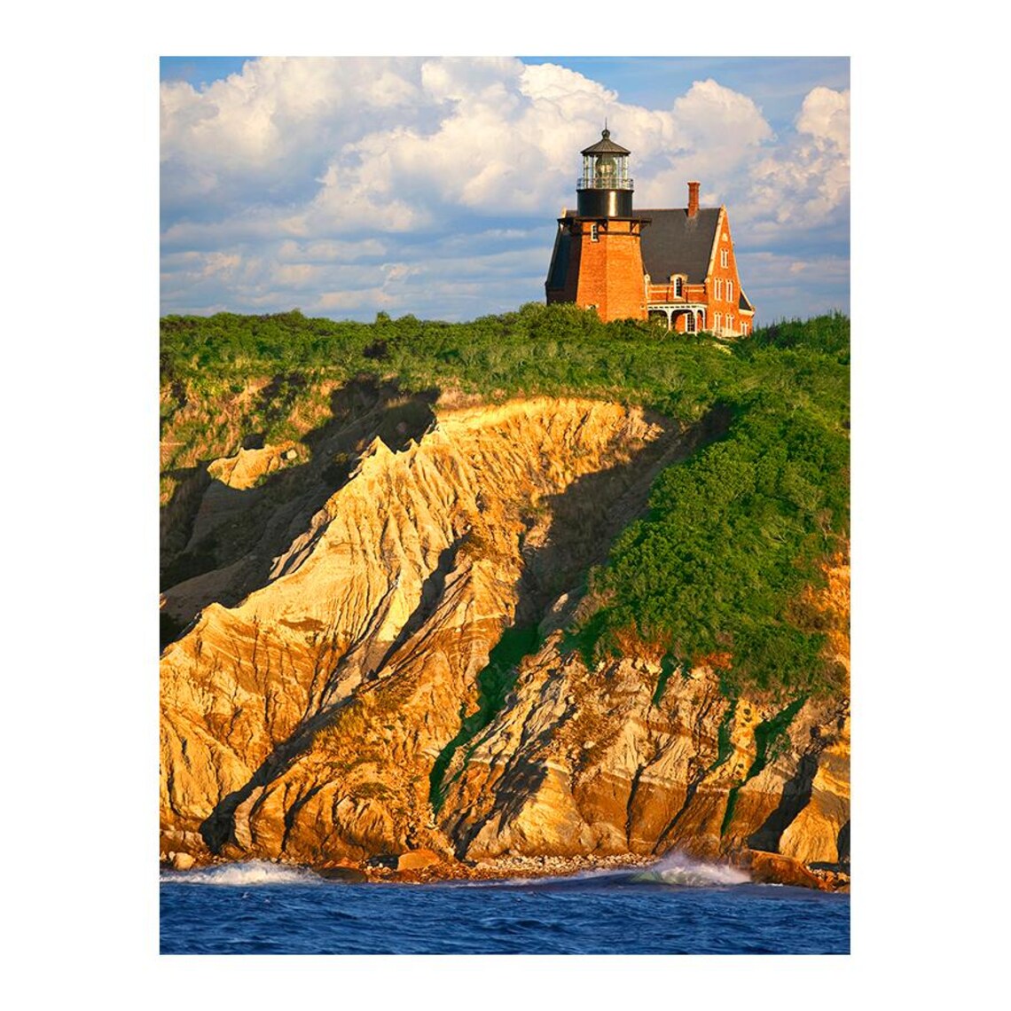 Block Island Lighthouse: Rhode Island Coastal Artwork - Etsy