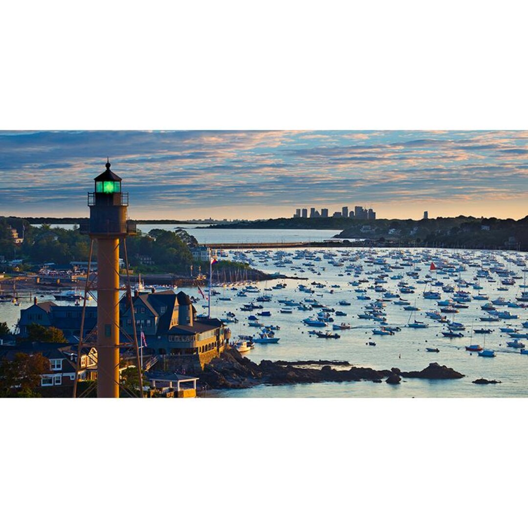 Marblehead Lighthouse: Harbor Aerial Photograph - Etsy